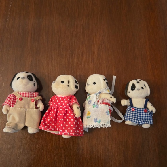 calico critters | Toys | Vintage Calico Critters Dalmatian Dog Family ...